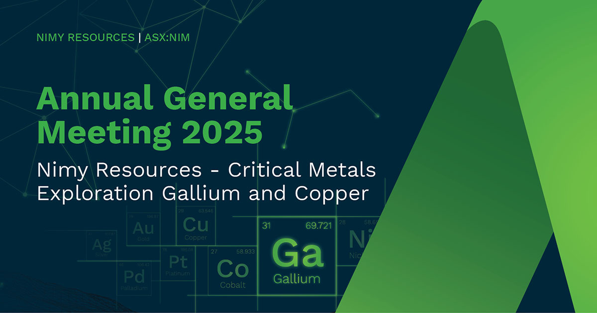 Nimy Resources Annual General Meeting 2025 - NIMY Resources